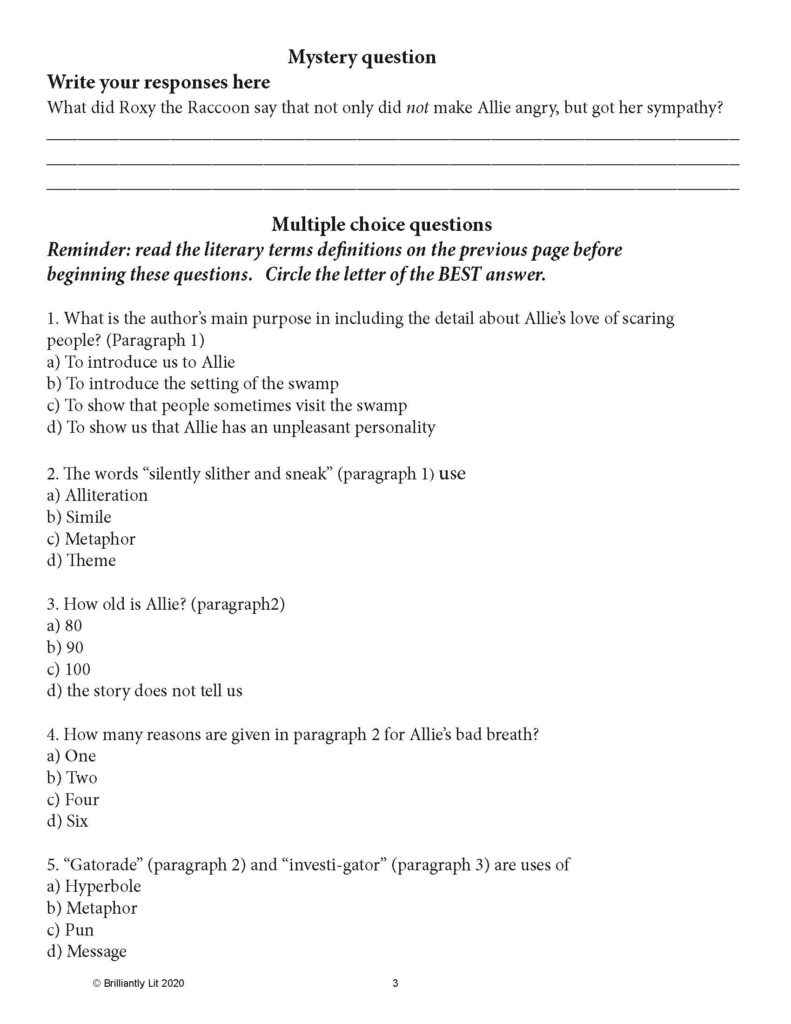 READING COMPREHENSION MYSTERY STORIES AND QUESTIONS, grades 5-7 - Made ...