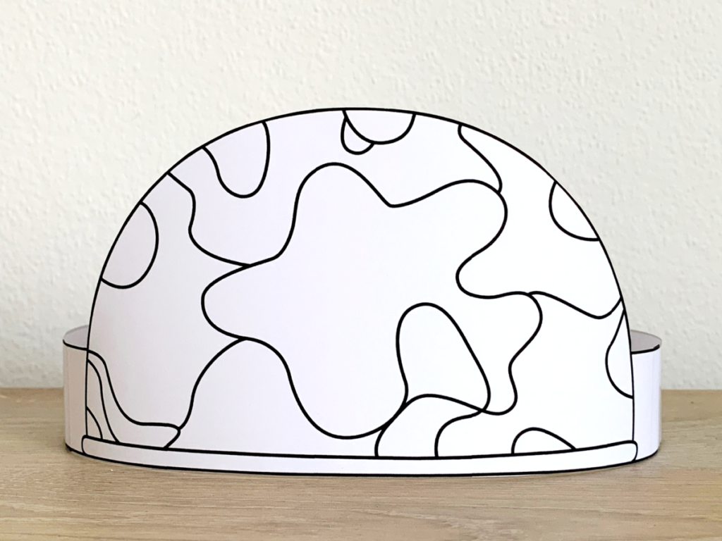Soldier Helmet Paper Crown Headband Printable Military Coloring Craft ...
