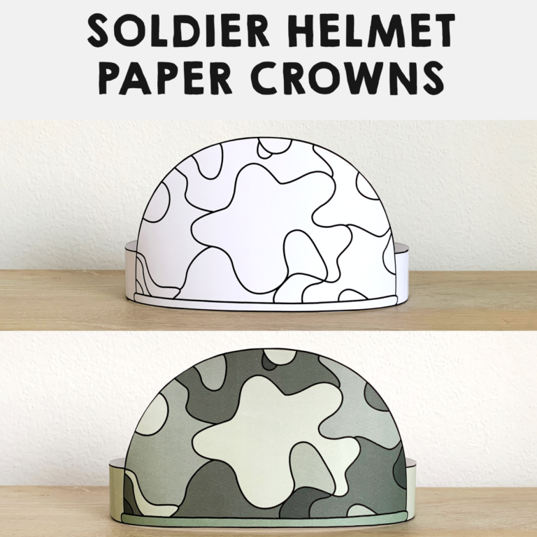 Prince King Paper Crown Printable Royal Coloring Craft Activity - Made ...