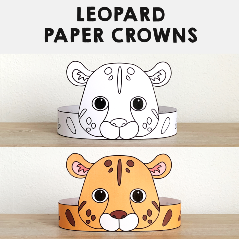 Pig Paper Crown Printable Farm Animal Coloring Craft | Made By Teachers