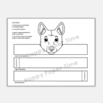Dingo Paper Crown Australian Animal Headband Printable Coloring Craft ...