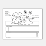 Snail Paper Crown Printable Animal Bug Coloring Craft Activity Hat ...