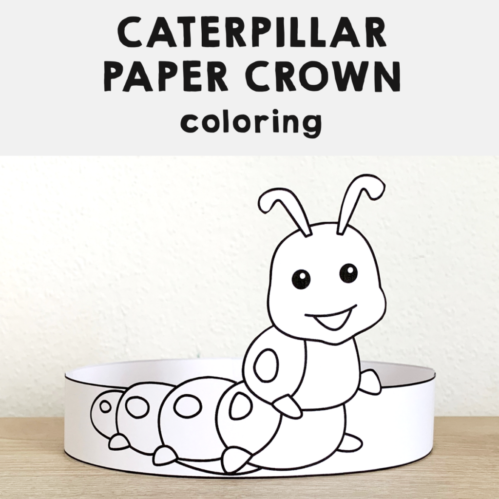 Bugs Insects Paper Crowns Headbands Hats Printable Coloring Craft ...