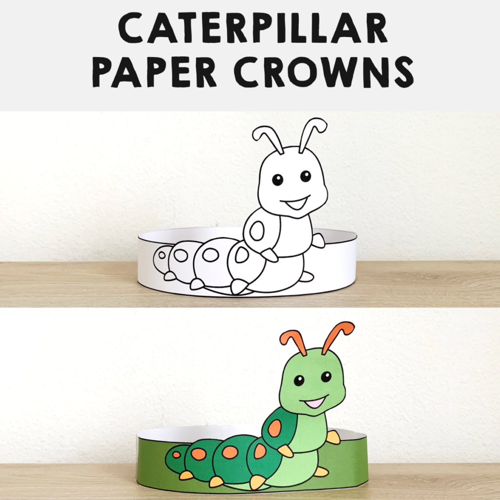 Reindeer Paper Crowns Printable Coloring Craft Winter Christmas ...