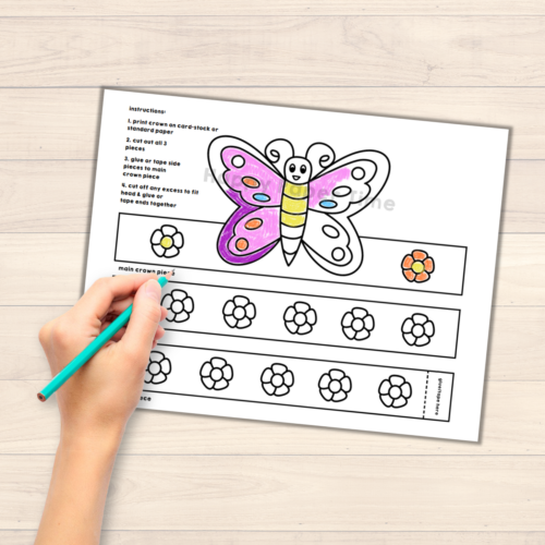 Bugs Insects Paper Crowns Headbands Hats Printable Coloring Craft ...