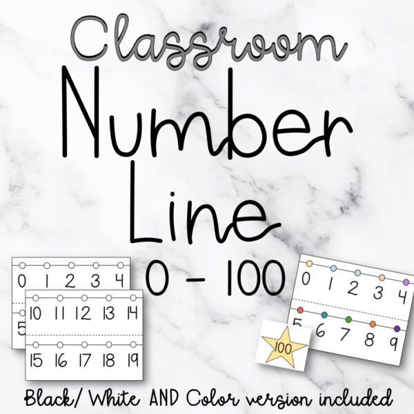 Classroom Number Line 0 - 100 | Made By Teachers