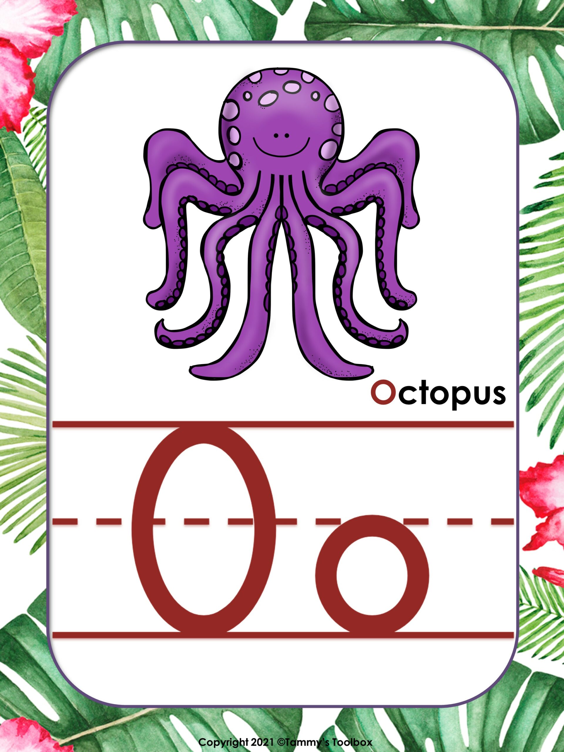 Alphabet Posters and Phonics Charts in Tropical Theme - Made By Teachers