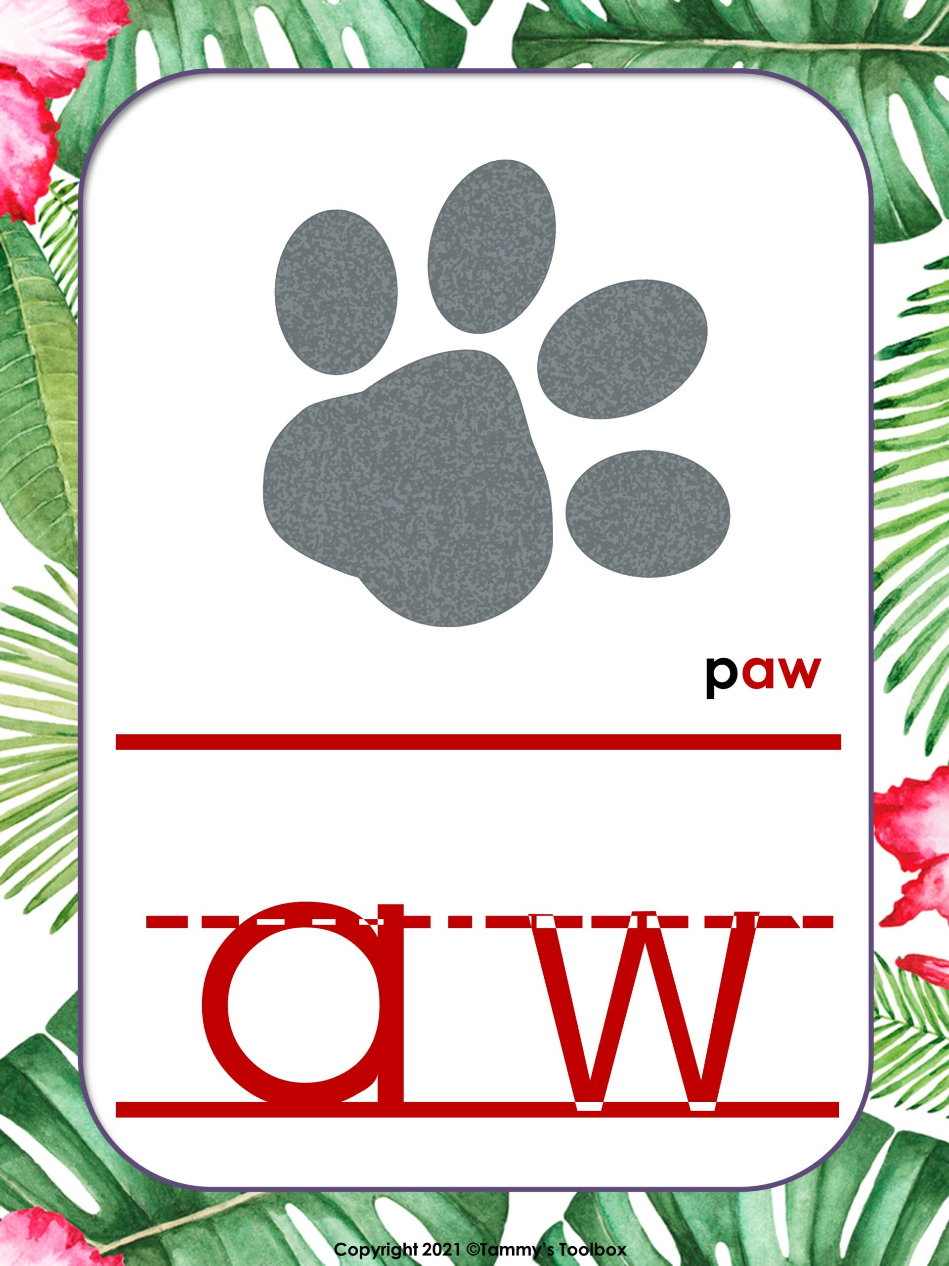 Alphabet Posters and Phonics Charts in Tropical Theme - Made By Teachers