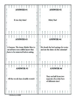 60 ELA BRAIN TEASER MINI MYSTERIES AND LOGIC PUZZLES: Critical Thinking ...