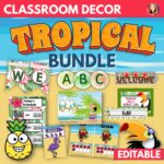 Tropical Classroom Decor Bundle Editable - Made By Teachers