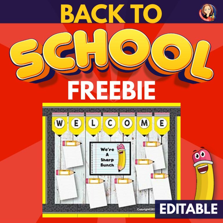 Back to School Bulletin Board Free Resource - Made By Teachers