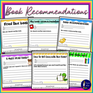 Book Recommendations Forms for Students - Made By Teachers