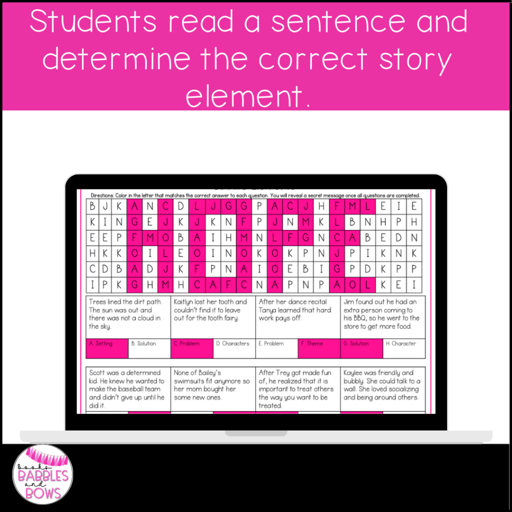 Story Elements Activity- Digital and Print - Made By Teachers