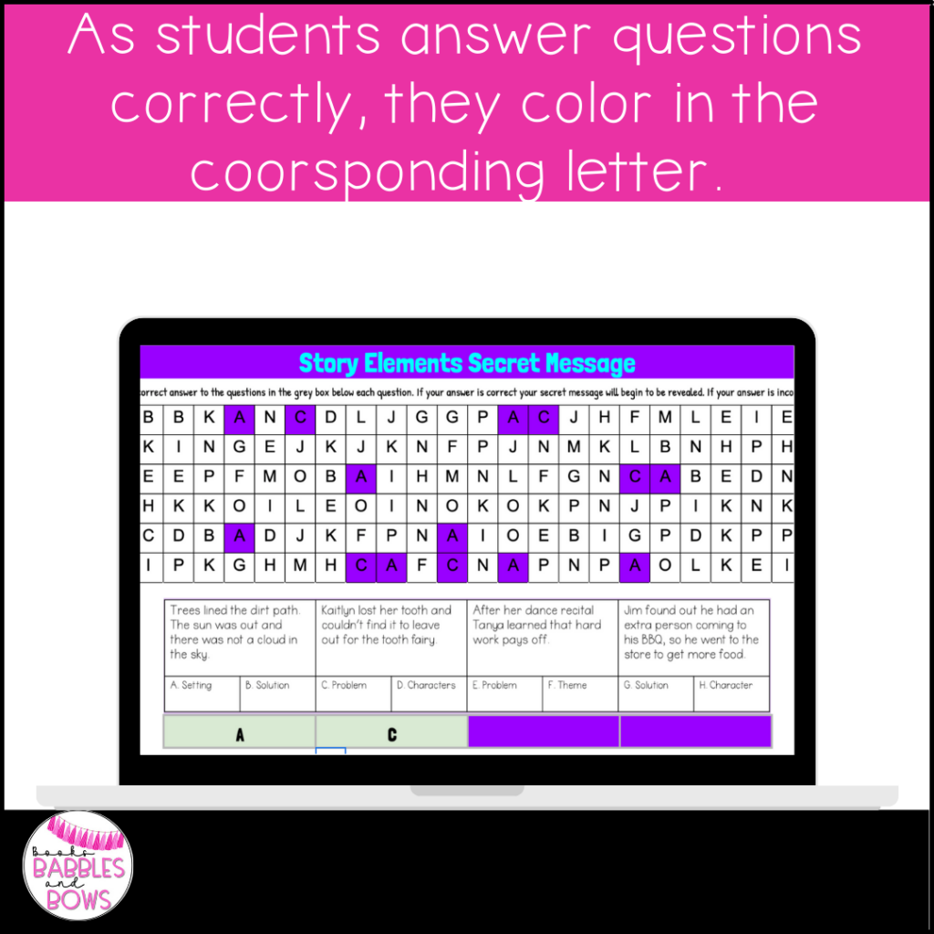 Story Elements Activity- Digital and Print - Made By Teachers