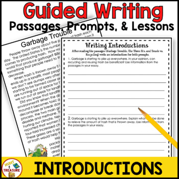 Guided Text Based Writing | Informational and Opinion Writing - Made By ...