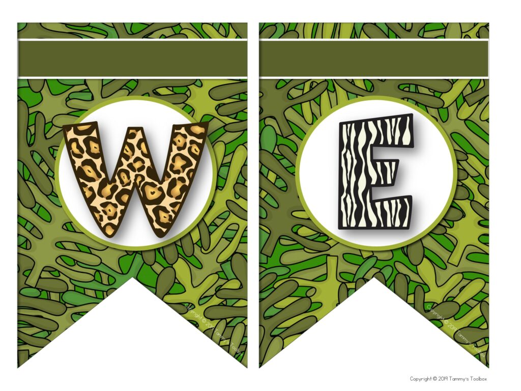 Jungle Safari Theme Classroom Decor Editable | Made By Teachers