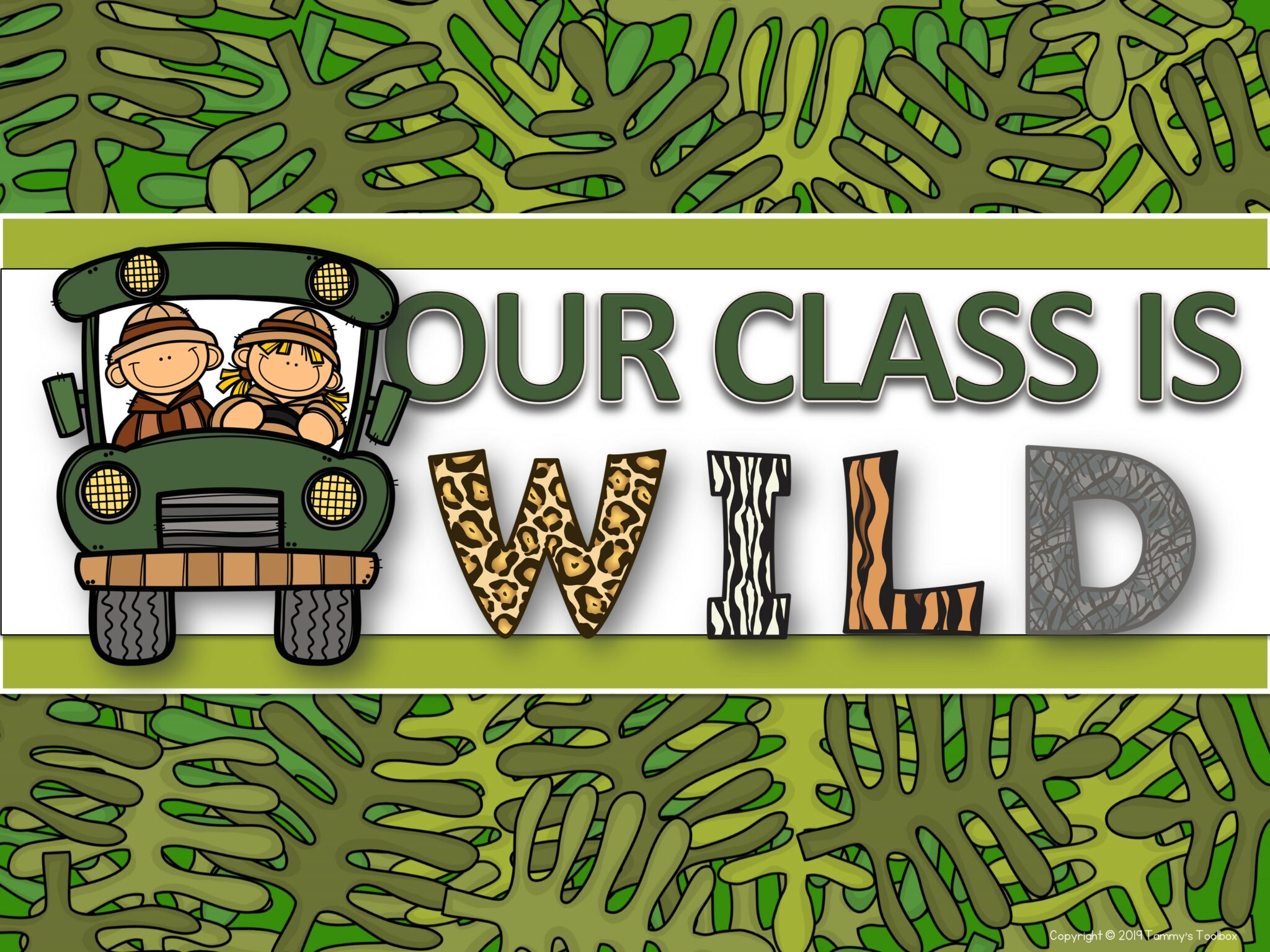 Jungle Safari Theme Classroom Decor Editable | Made By Teachers
