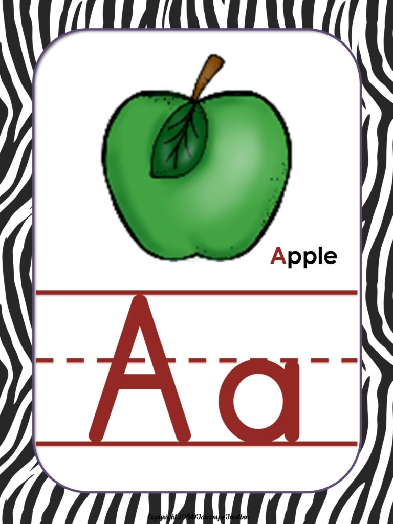 Alphabet and Phonics Sound Posters in Zebra Theme | Made By Teachers