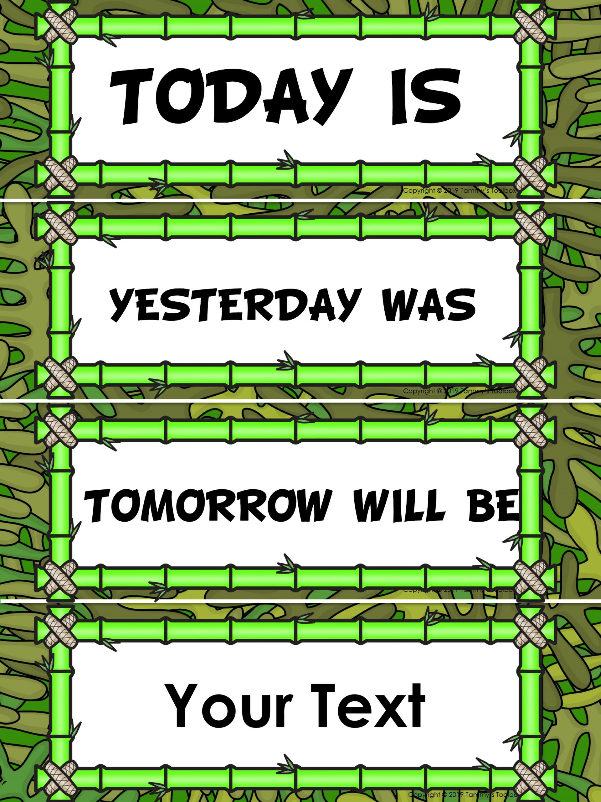 Jungle Safari Decor Calendar and Class Schedule - Made By Teachers