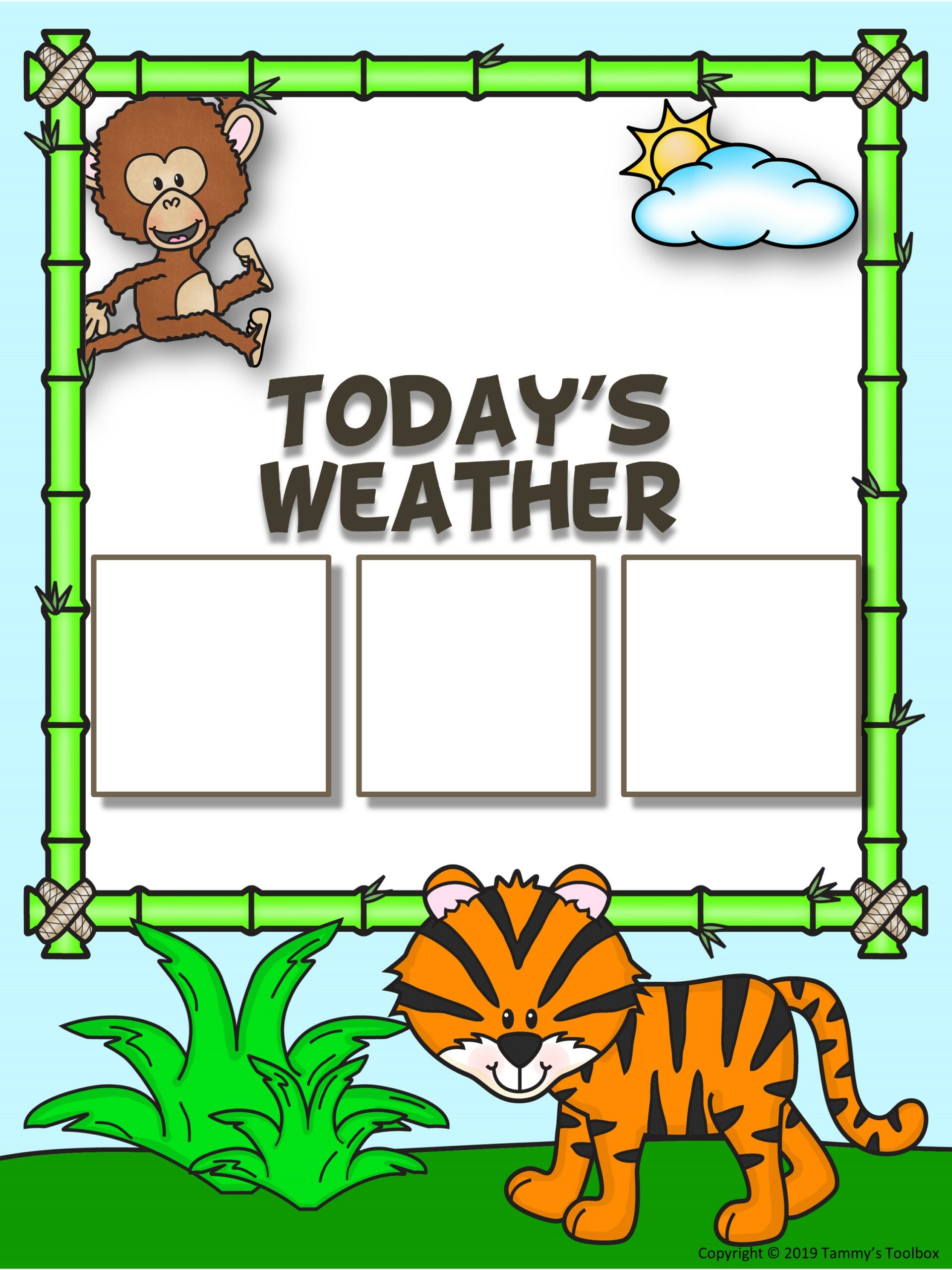 Jungle Safari Decor Calendar and Class Schedule - Made By Teachers