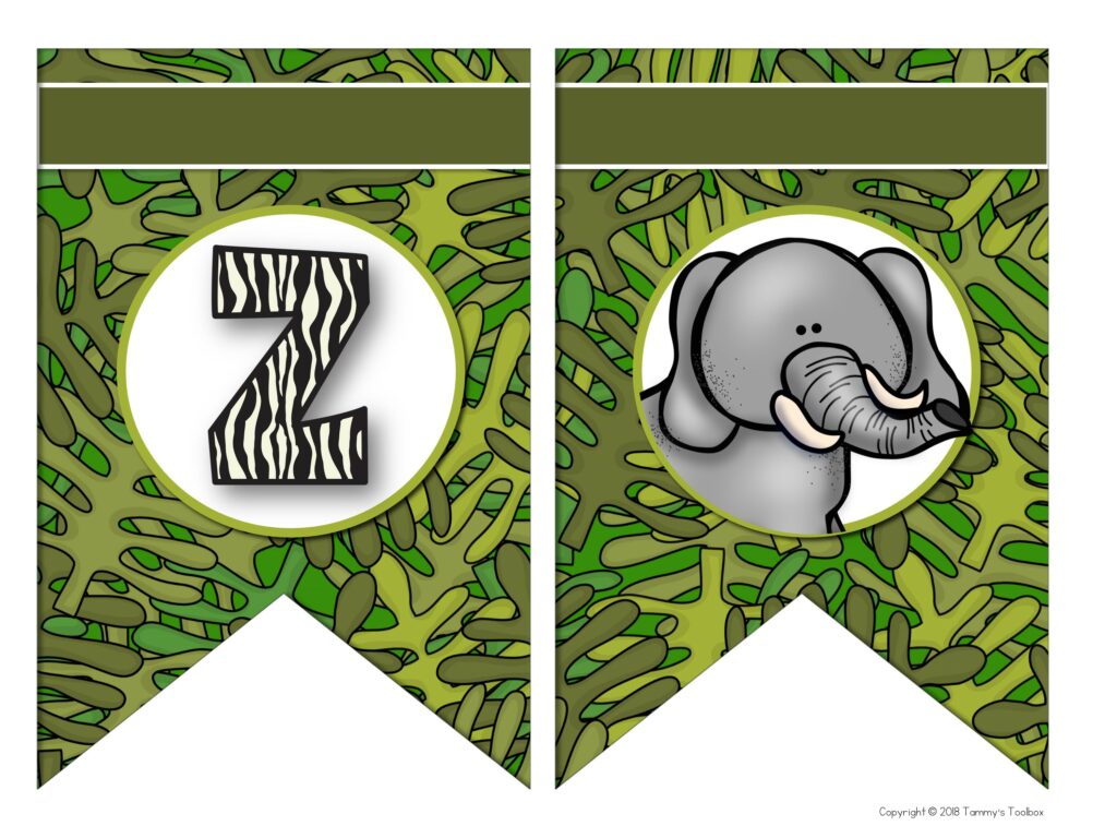 Safari Jungle Theme Classroom Decor Growth Mindset Banners | Made By ...