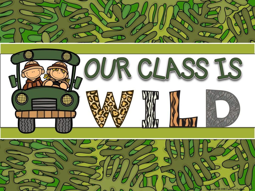 Classroom Decor Growth Mindset Jungle Safari Editable Bundle - Made By ...