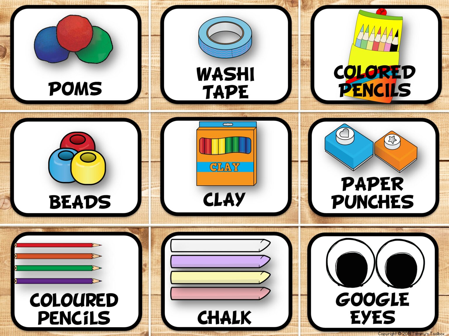 Classroom Supply and Organization Labels Camping - Made By Teachers
