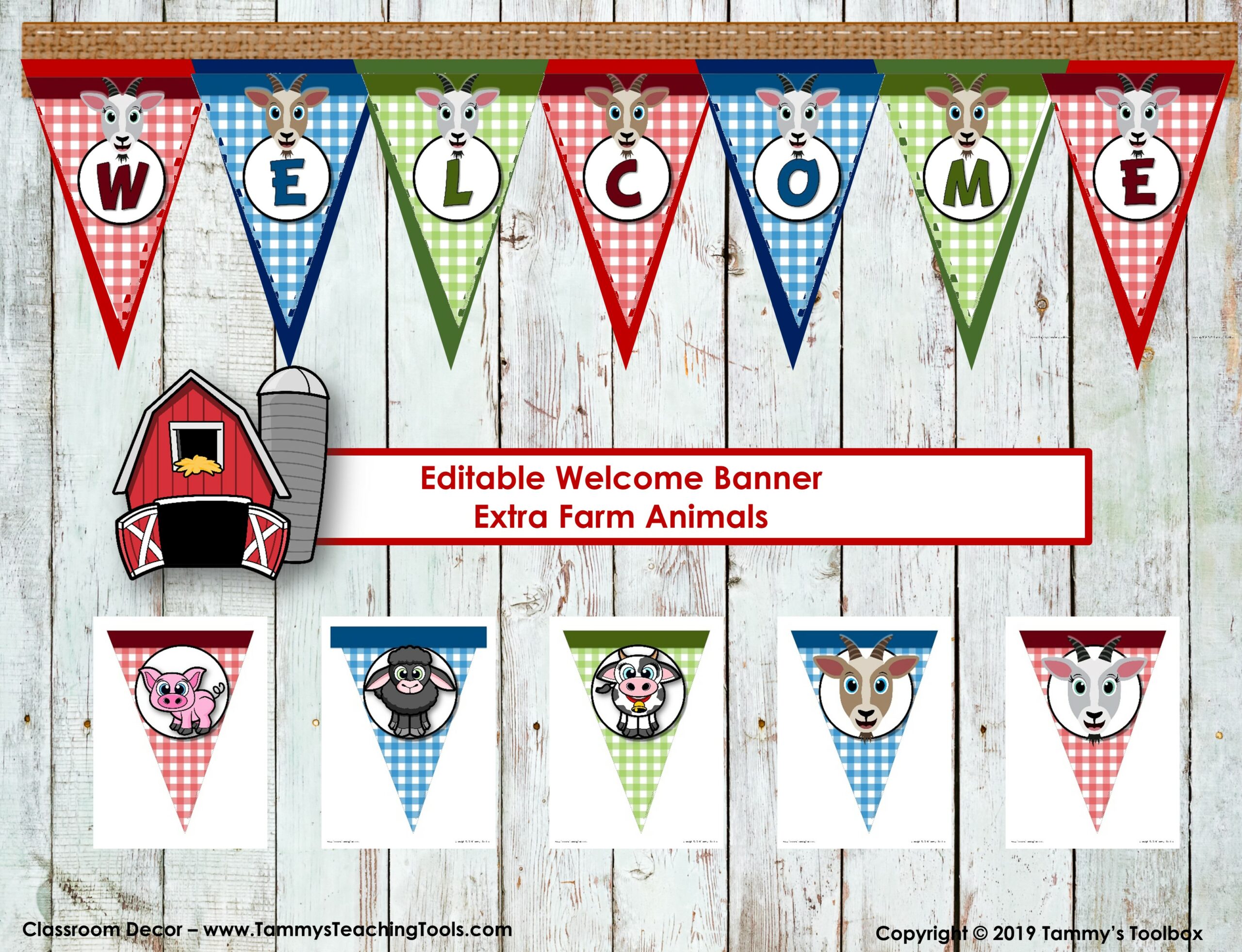 Farm Theme Classroom Decor Set | Made By Teachers