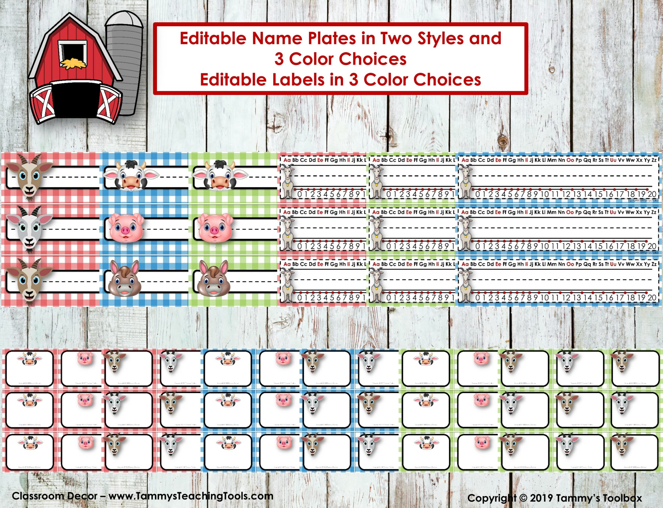 Farm Theme Classroom Decor Set | Made By Teachers