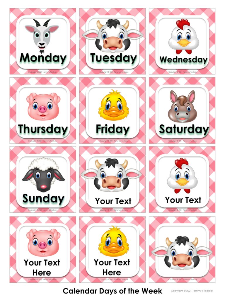Farm Theme Classroom Calendar Set | Made By Teachers