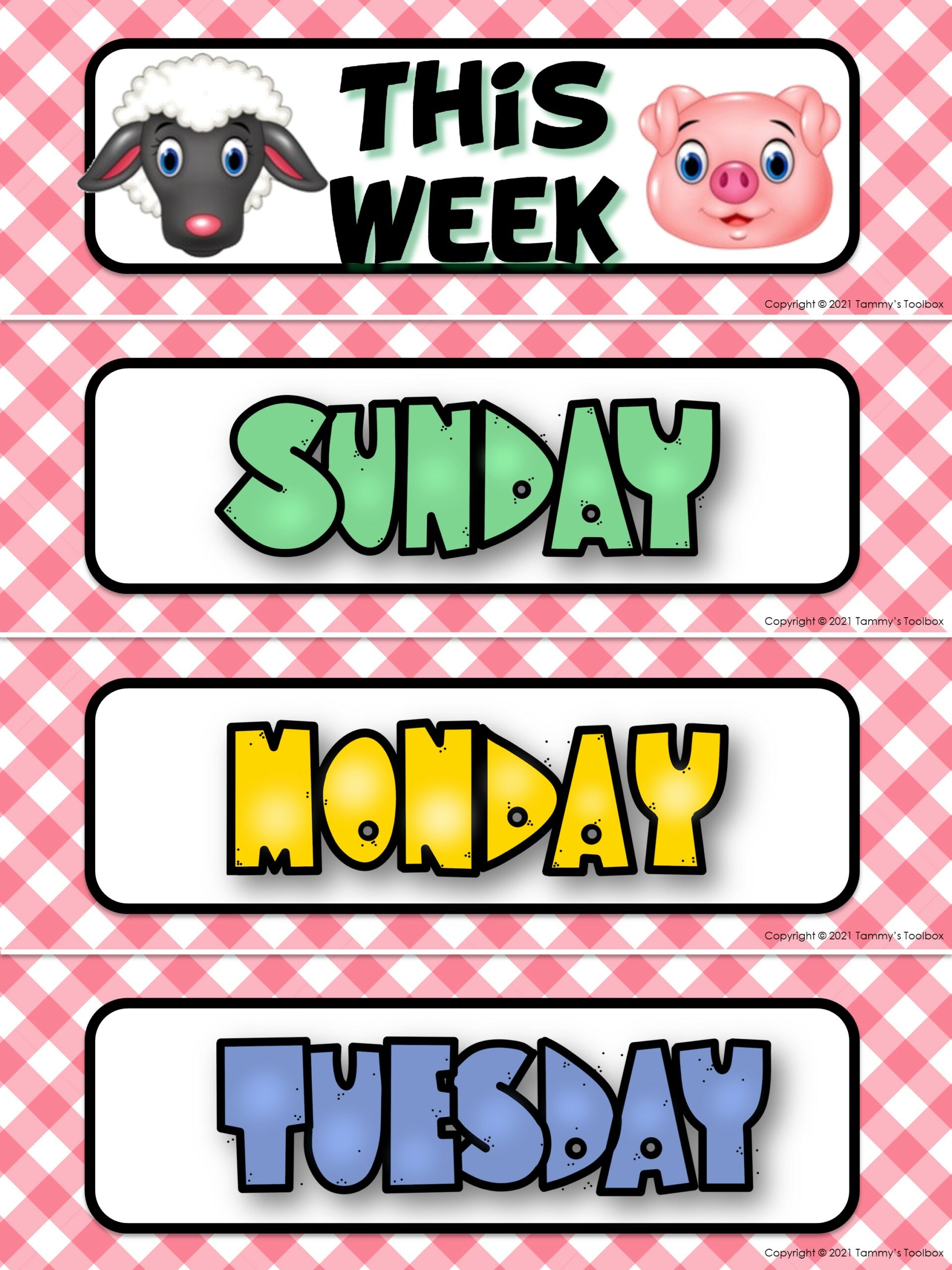 Farm Theme Classroom Calendar Set | Made By Teachers