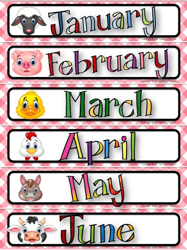 Farm Theme Classroom Calendar Set | Made By Teachers