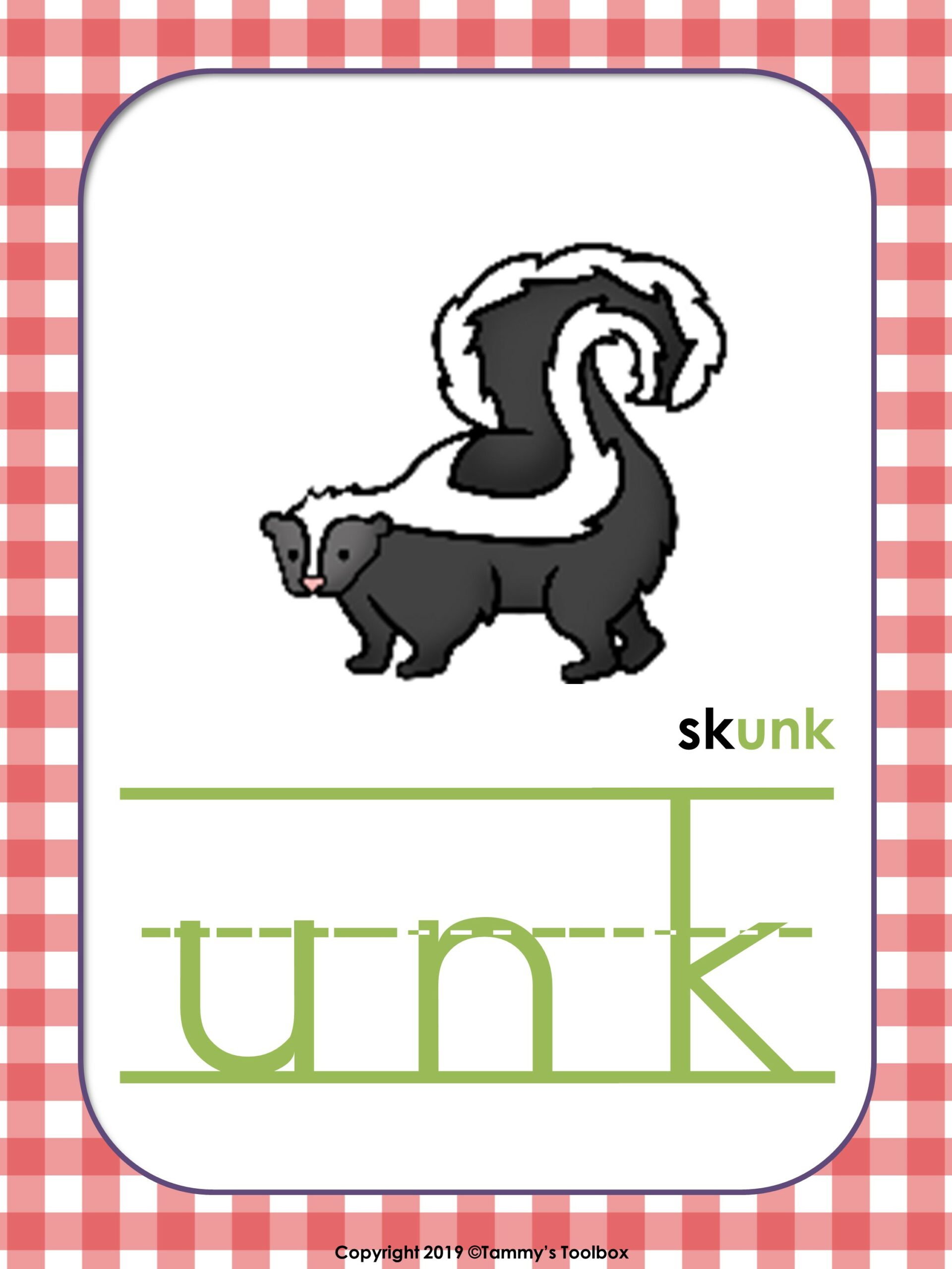 Alphabet and Phonics Anchor Charts in Red Gingham | Made By Teachers