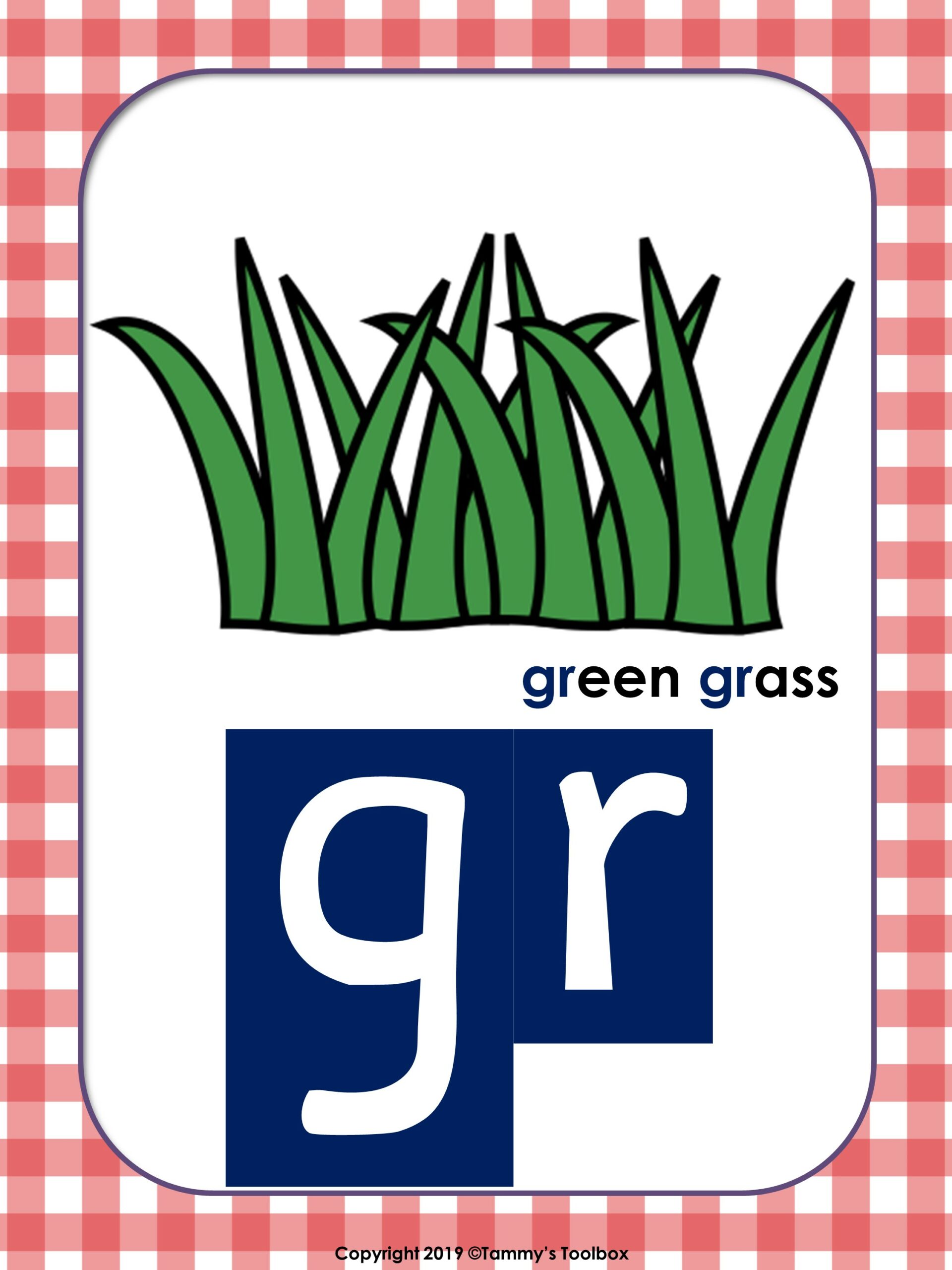 Alphabet and Phonics Anchor Charts in Red Gingham | Made By Teachers