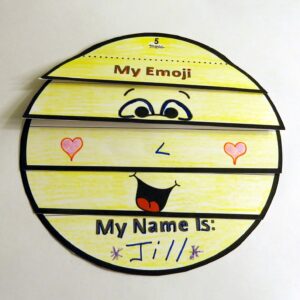 All About Me Back to School Craft in Rainbow Emoji Theme | Made By Teachers