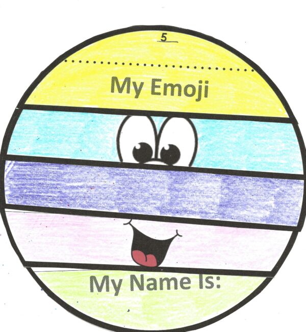 All About Me Back to School Craft in Rainbow Emoji Theme - Made By Teachers