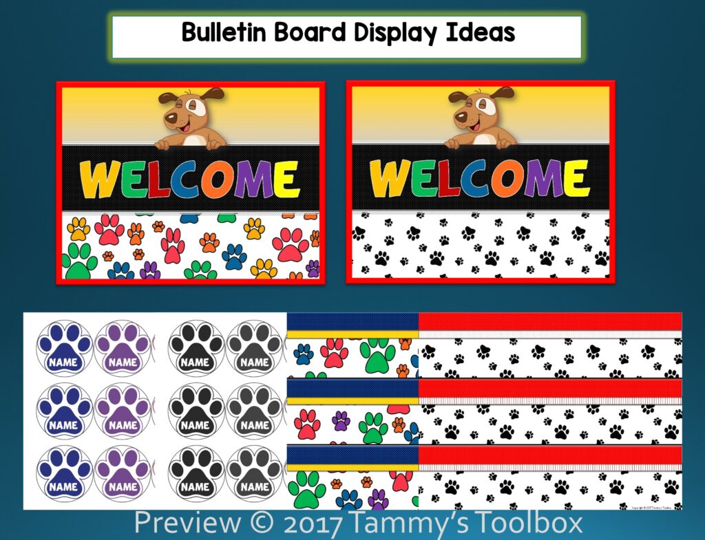 Dog Paws Theme Classroom Decor and Activities - Made By Teachers