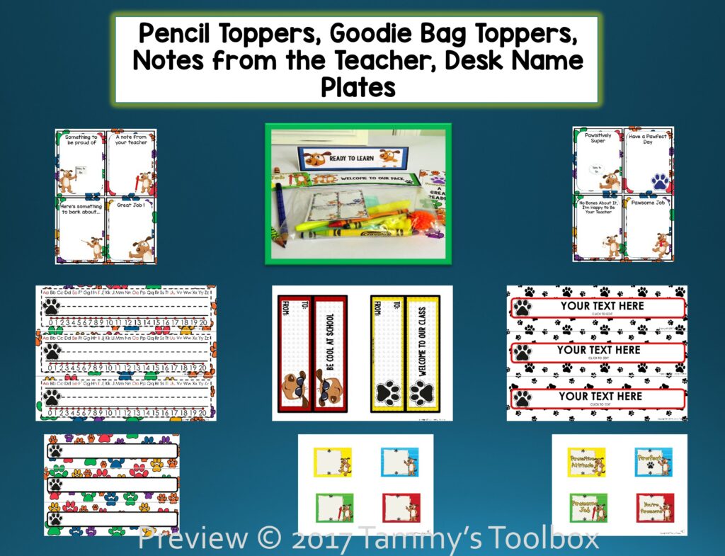 Dog Paws Theme Classroom Decor and Activities - Made By Teachers