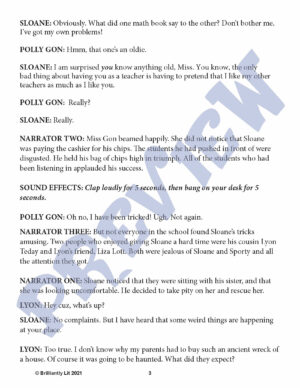 Readers' Theater Scary Mystery Script GRADES 3-4 - Made By Teachers