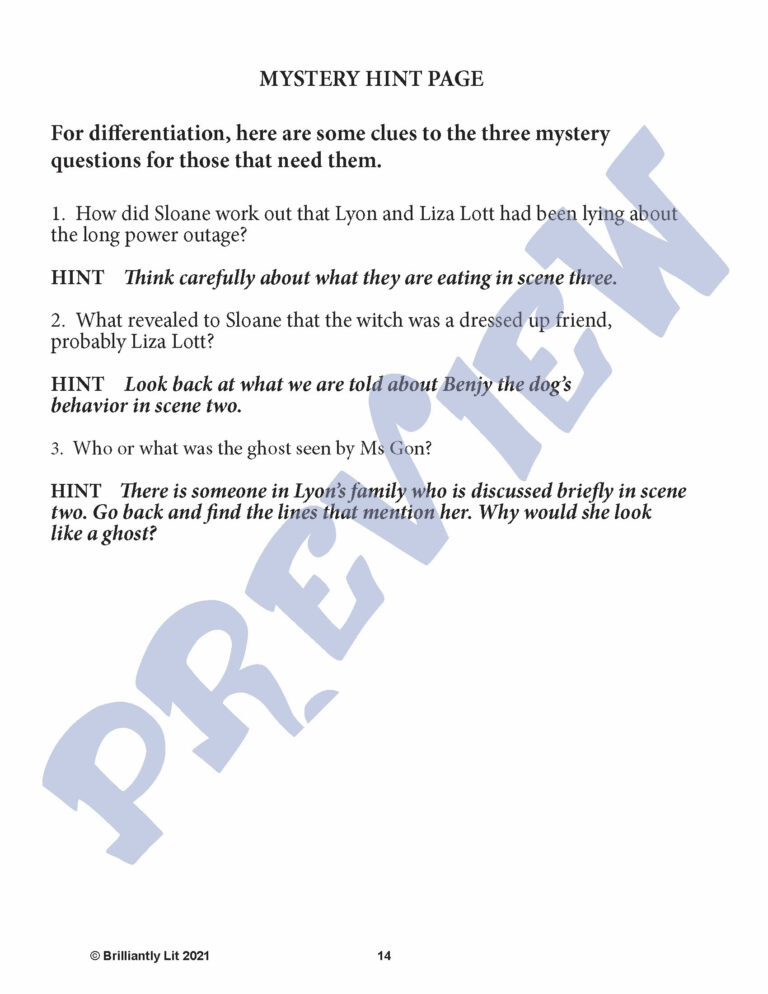 Readers' Theater Scary Mystery Script GRADES 3-4 - Made By Teachers