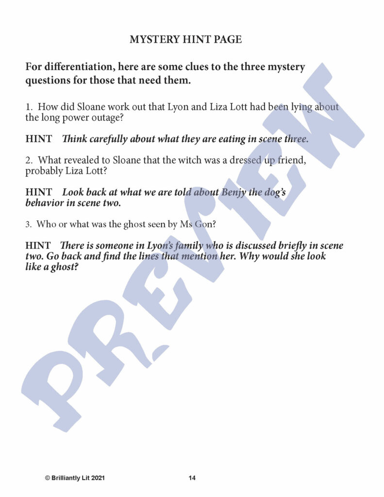 Readers' Theater Scary Mystery Script GRADES 3-4 - Made By Teachers