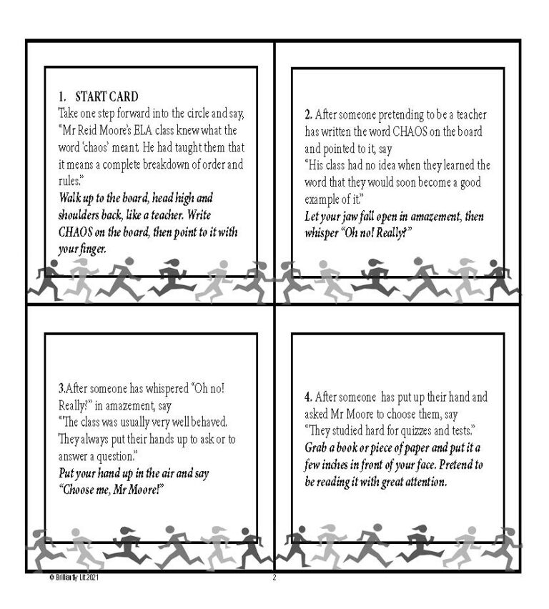 Drama Circle Mystery GRADES 4-7 Activity: "Classroom Chaos!" - Made By ...