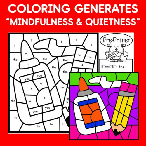 BACK TO SCHOOL COLOR BY SIGHT WORDS PK-3RD DOLCH BUNDLE - Made By Teachers