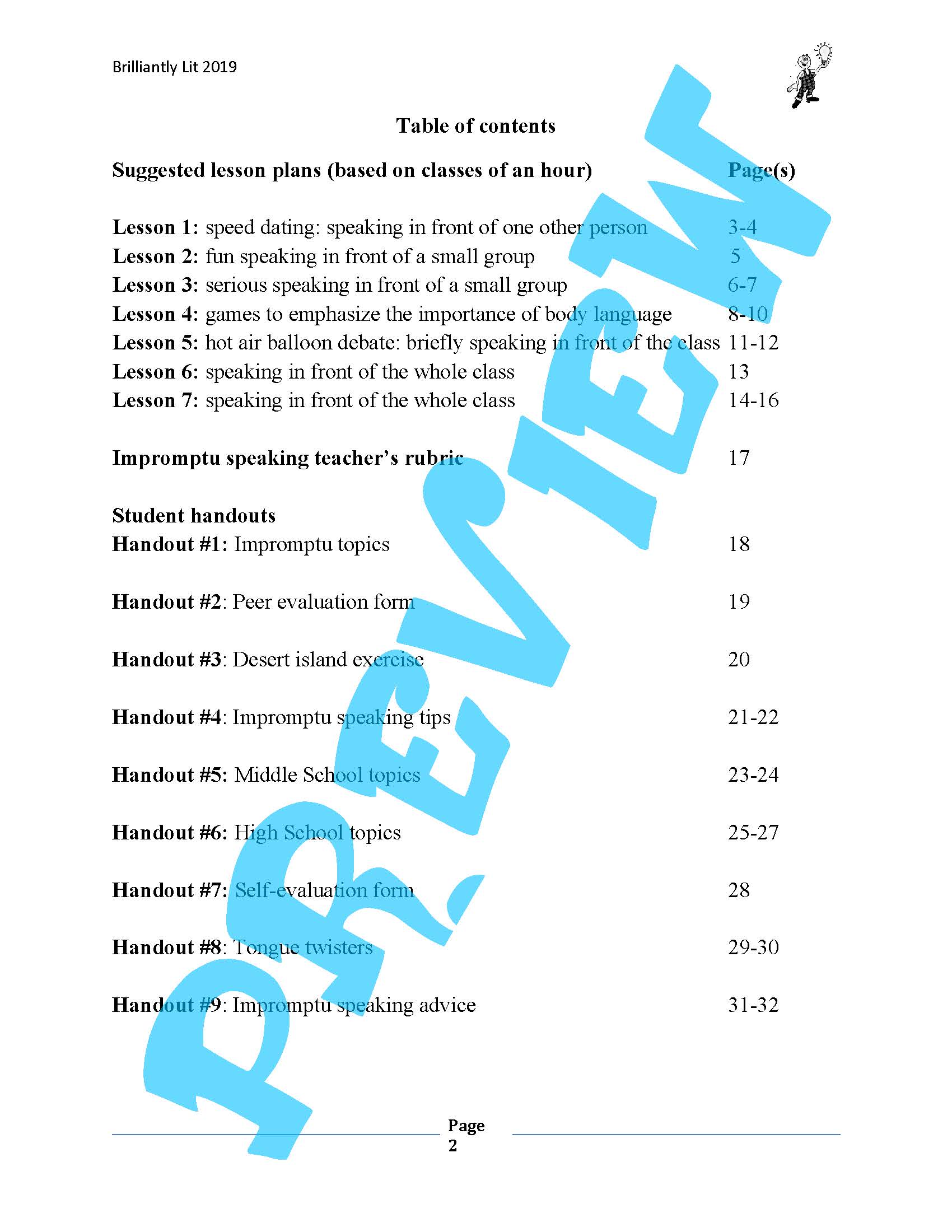 PUBLIC SPEAKING UNIT: Impromptu Speaking - Made By Teachers