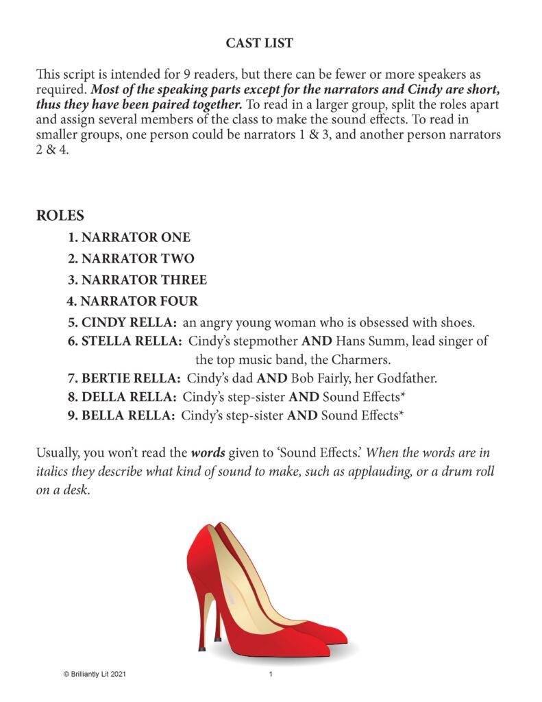 READERS' THEATER FRACTURED FAIRY TALE SCRIPT: Cindy Rella - Made By ...