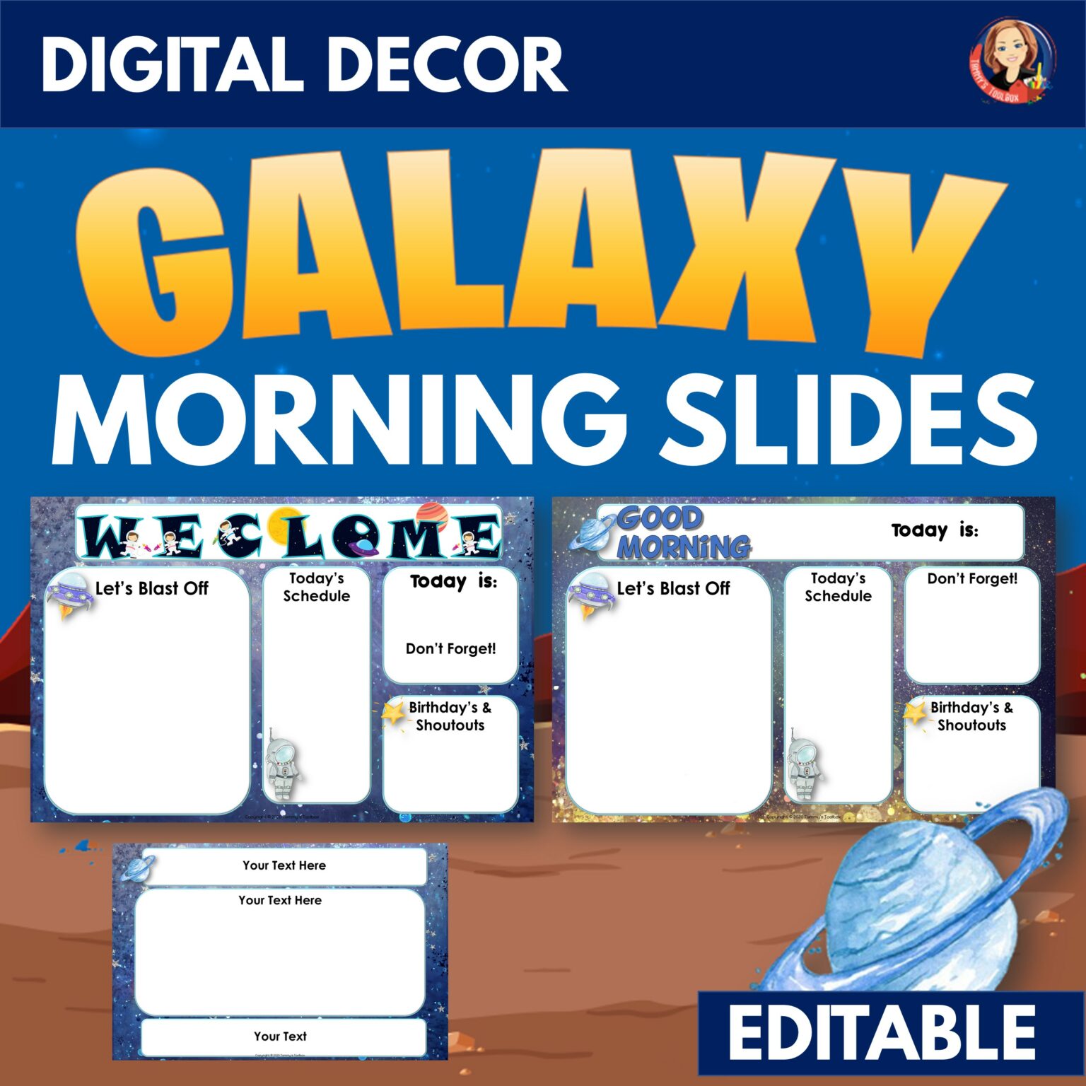 Digital Morning Work Assignment Slides Galaxy - Made By Teachers