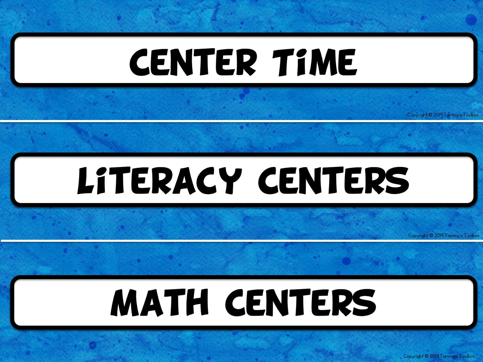 Classroom Center Labels Decor - Editable - Made By Teachers
