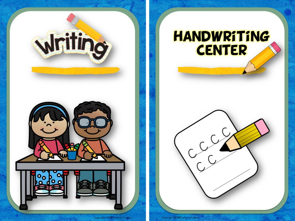 Classroom Center Labels Decor - Editable - Made By Teachers