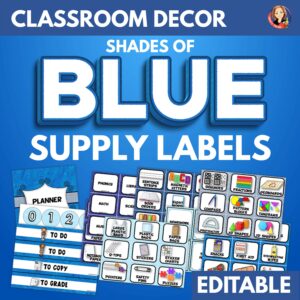 Editable Classroom Supply and Organization Labels - Made By Teachers