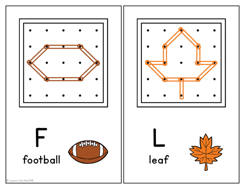 Fall Geoboard Cards - Made By Teachers